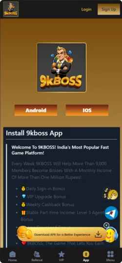 9kboss Casino: Play 500+ games with bonuses up to 100,000 INR.